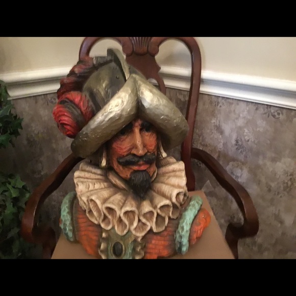 Vintage | Accents | Vintage Spanish Conquistador Bust Sculpture 96s ...